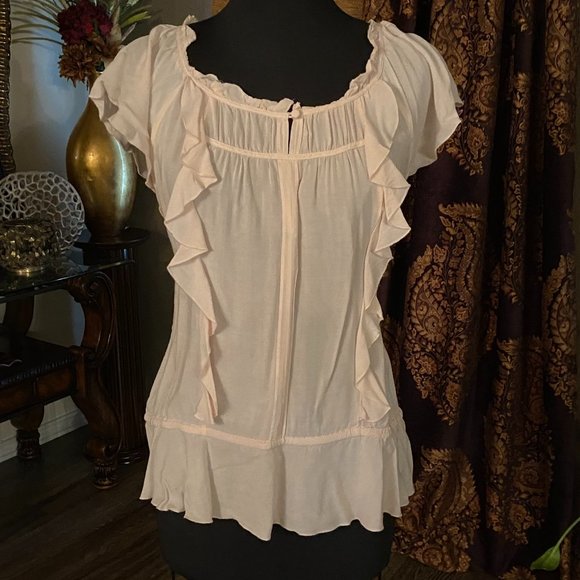 Express | Tops | 9 Light Peach Top By Express | Poshmark